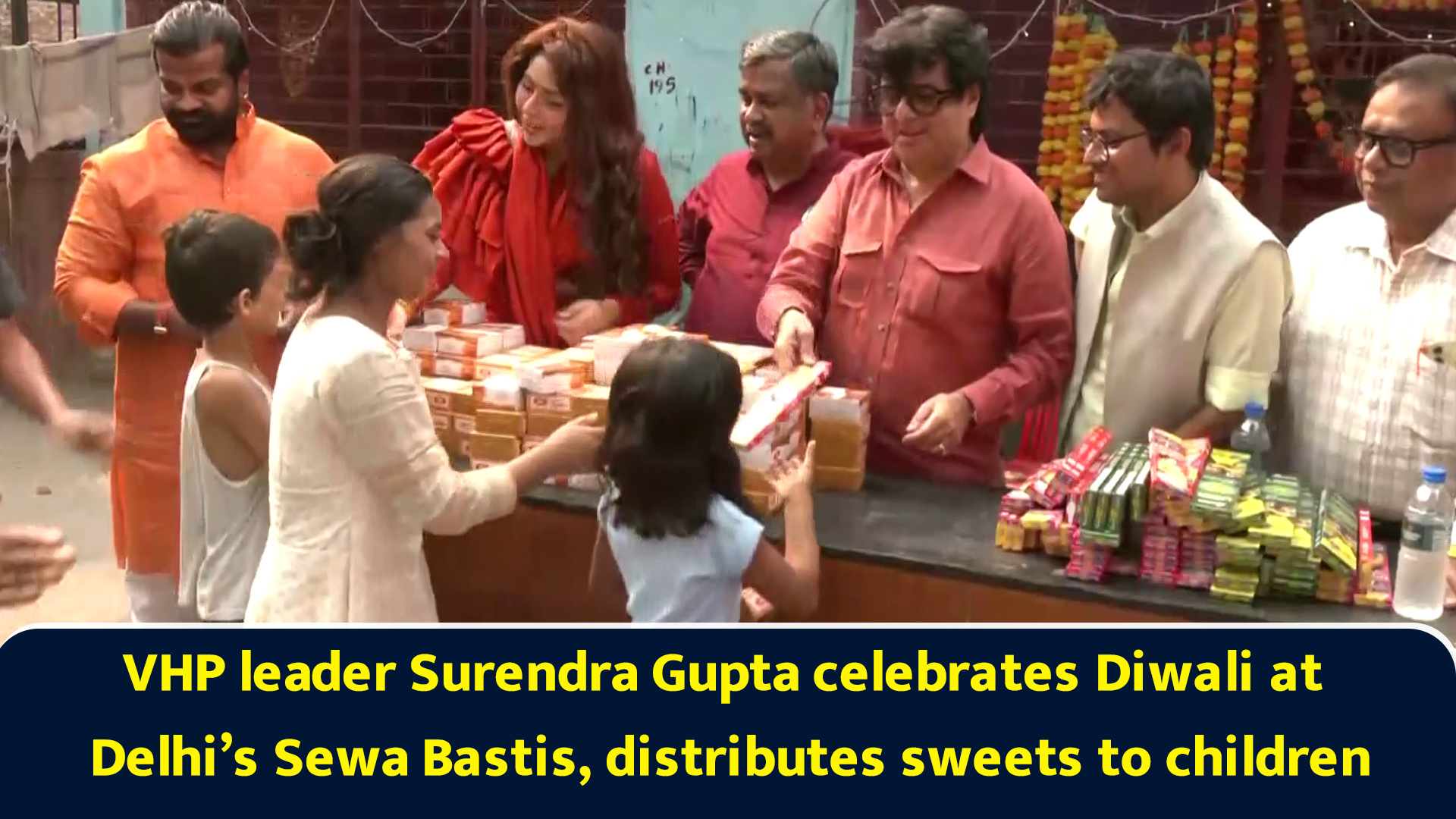 VHP leader Surendra Gupta celebrates Diwali at Delhi’s Sewa Bastis ...