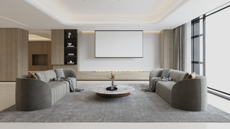 The Symmetrical Living Room Layout Ratio To Follow That Invites More ...