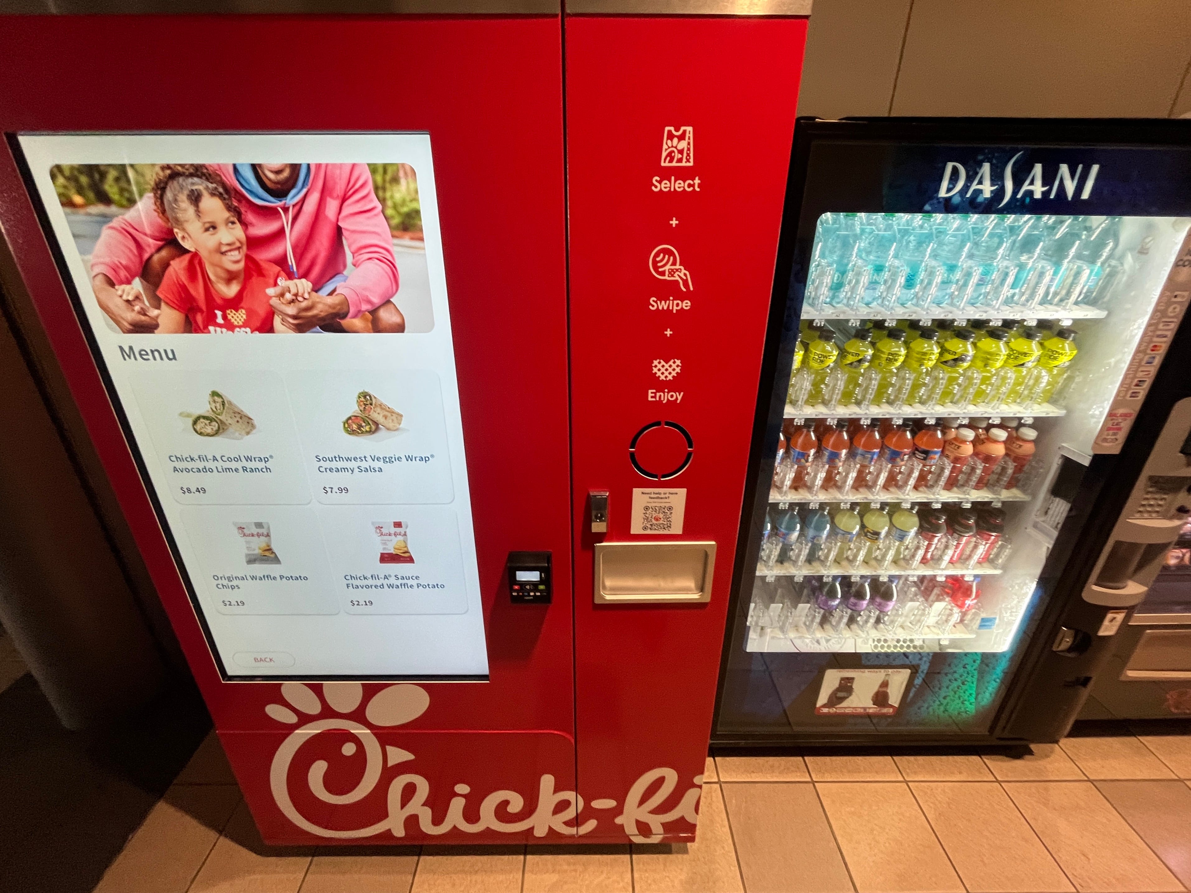 Chick-fil-a's only, first of its kind vending machine is in Georgia ...