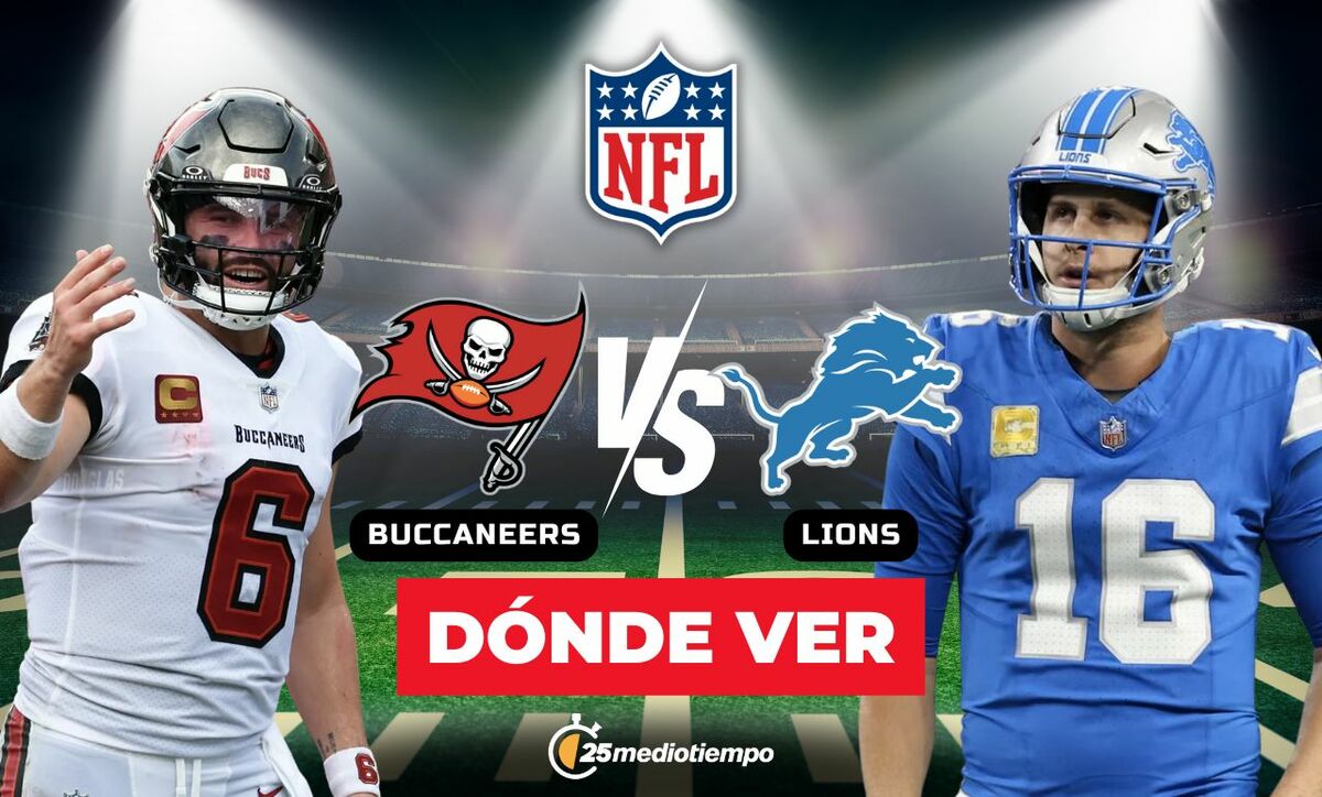 Buccaneers vs. Lions HOY: ¿A qué hora y dónde ver EN VIVO partido Semana 7 NFL 2025?