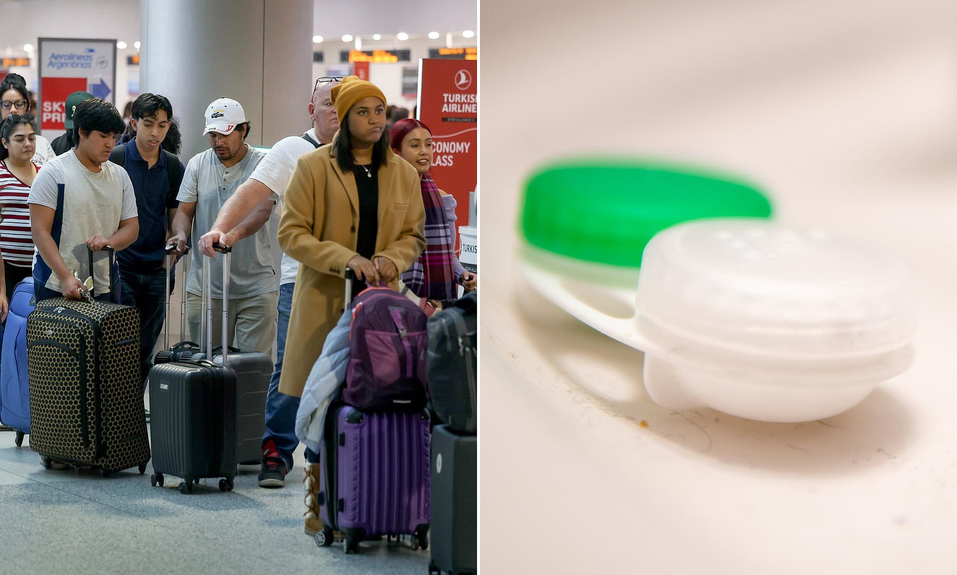 Why you should always pack contact lens cases in your luggage... even ...
