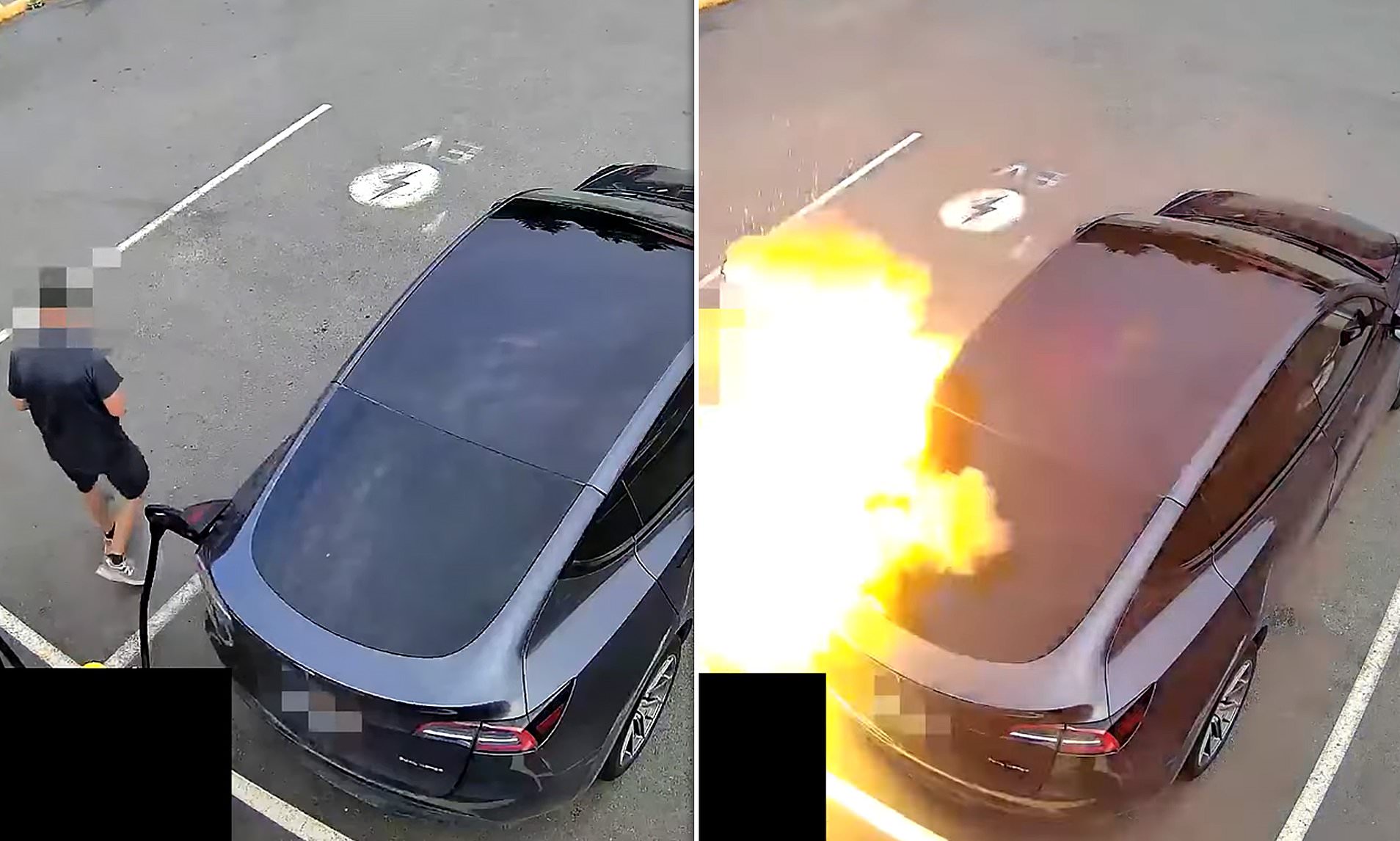 Tesla owner hurled through the air after his knock-off charger EXPLODED ...