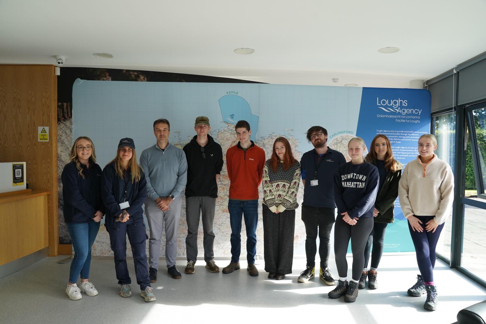 Derry Loughs Agency Hosts Ulster University students for environmental ...