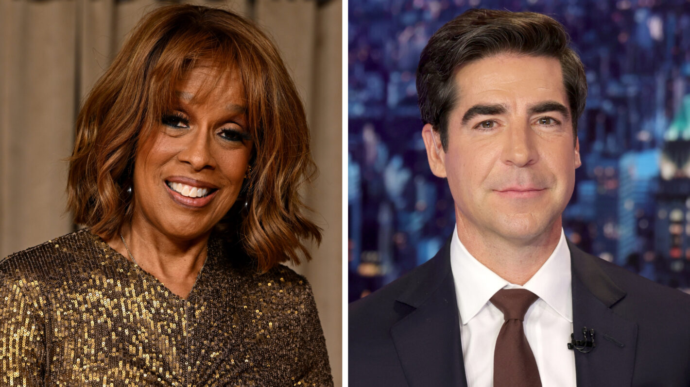 CBS News’ Gayle King & Fox News’ Jesse Watters Buddy Up on a Flight ...