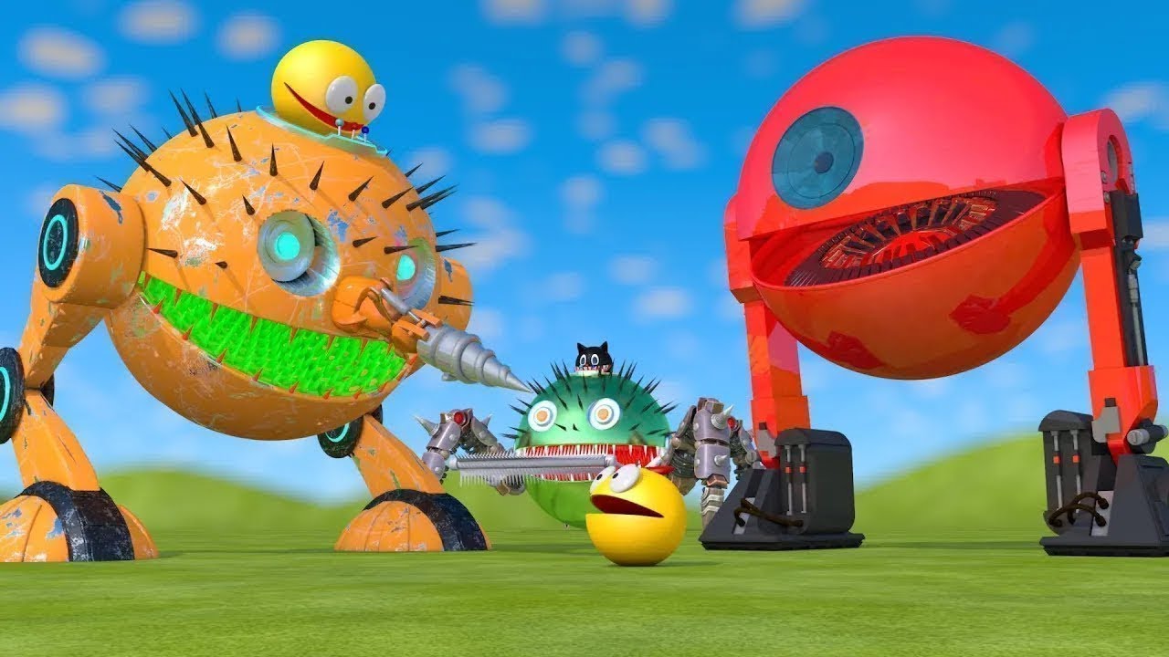 Pacman vs Monsters Compilation | Pacman vs Two-Legged, Spider Blade ...