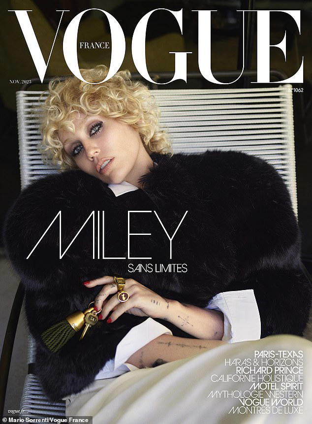Miley Cyrus transforms into a blonde bombshell to cover Vogue France