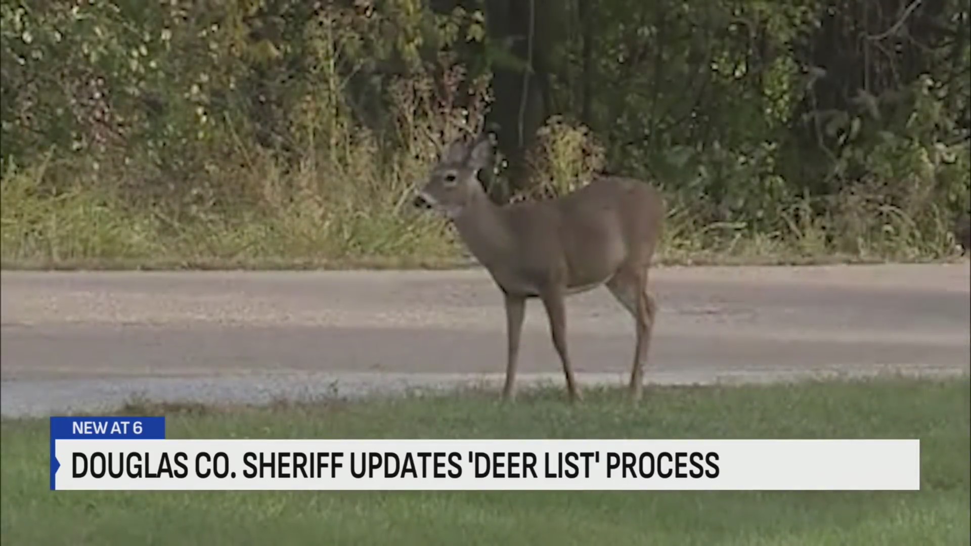 Douglas County Sheriff updates 'deer list' process