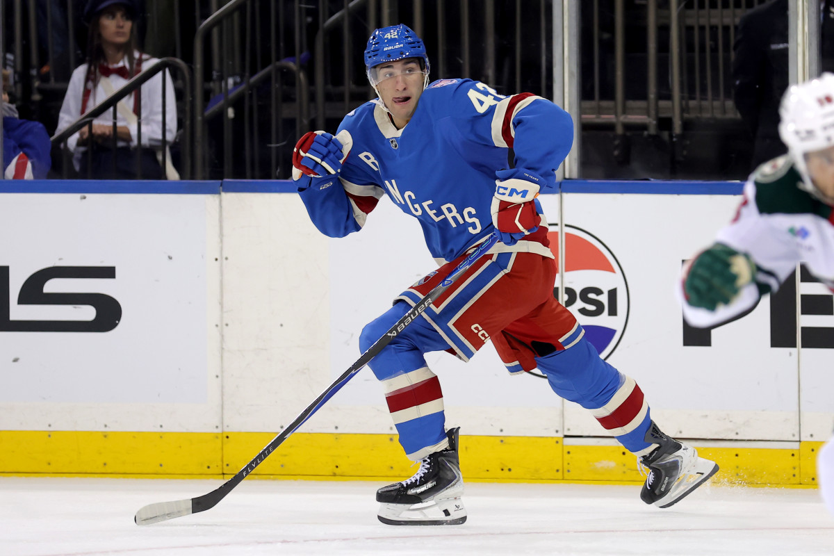 Rangers’ Noah Laba Returns After Taking Nasty Puck To Face