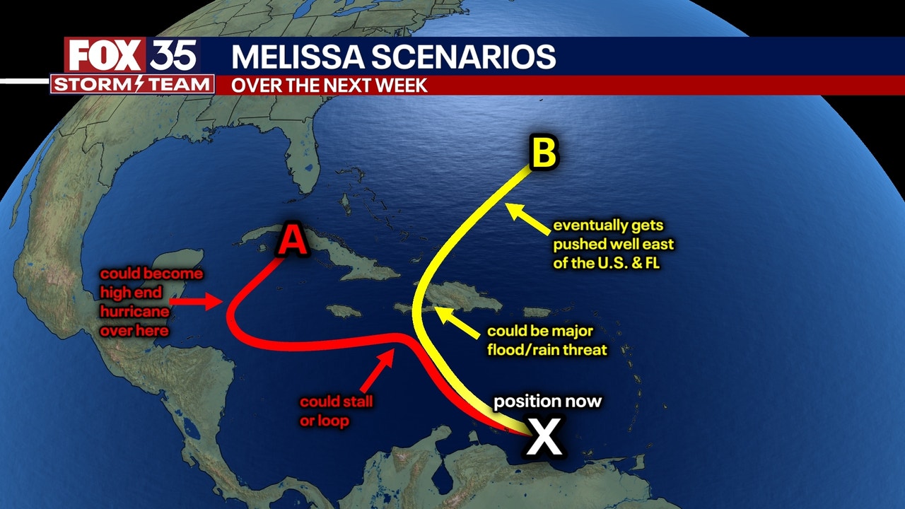 Invest 98L: Tropical depression or Tropical Storm Melissa likely to ...