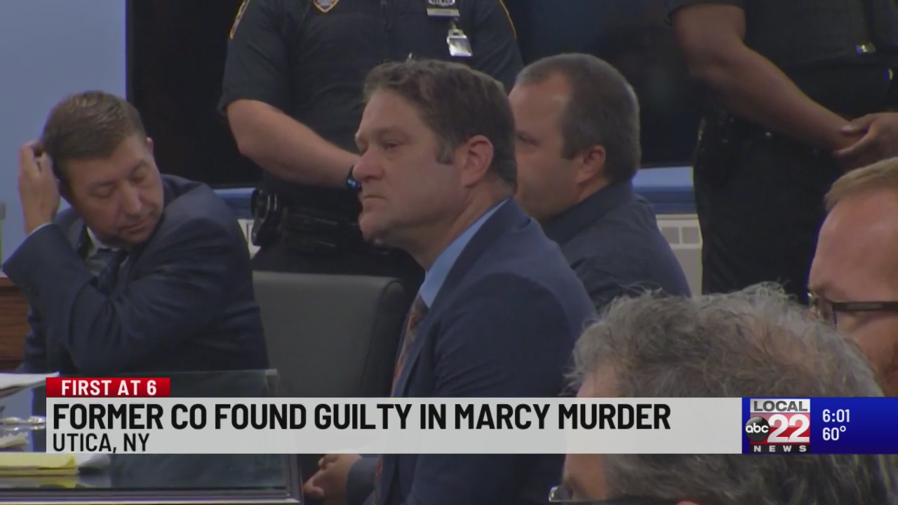 Former corrections officer found guilty in Marcy murder