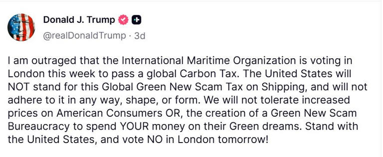 Industry reaction as IMO’s Net Zero Framework adoption pushed back ...