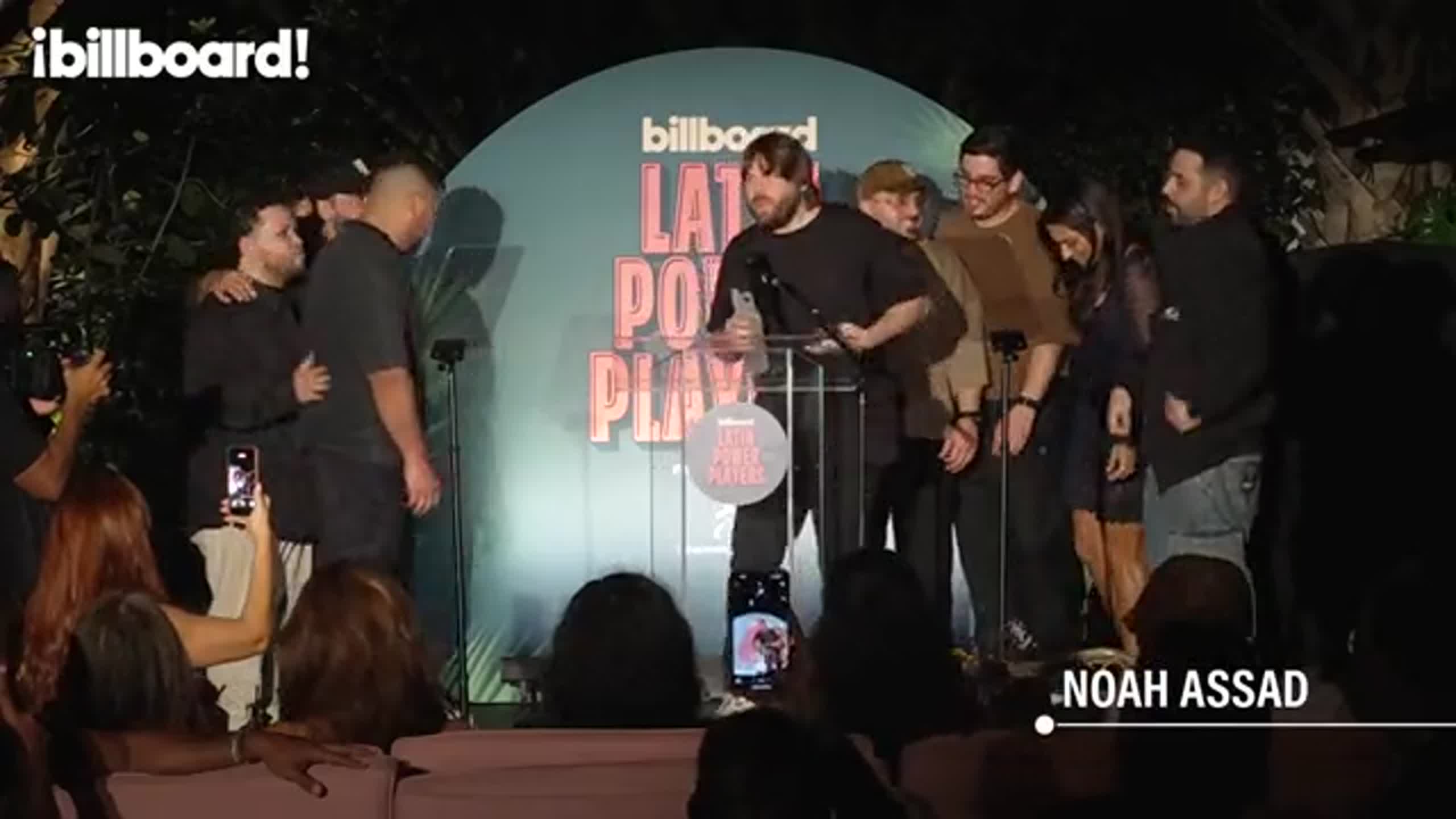 Noah Assad from Rimas Accepts Hot Latin Songs Label of the Year Award ...