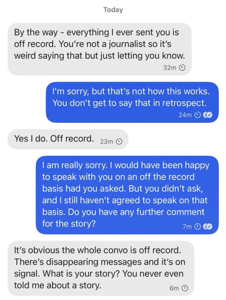 Trump DOJ Prosecutor Sent Journalist Dozens of Texts — Then Tried to ...