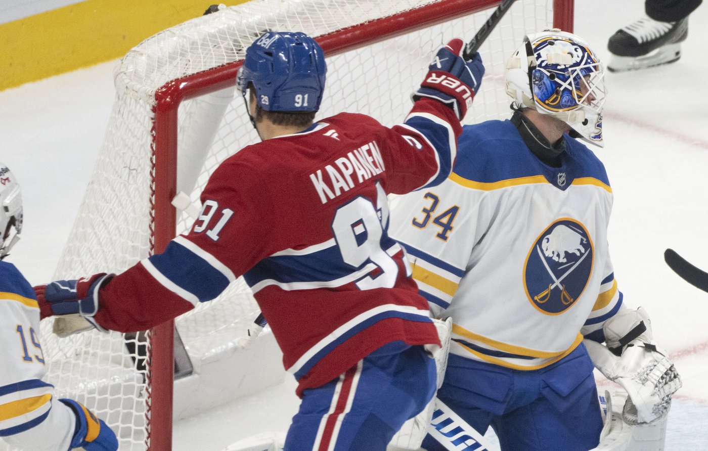 Canadiens score three goals in the third to beat Sabres 4-2