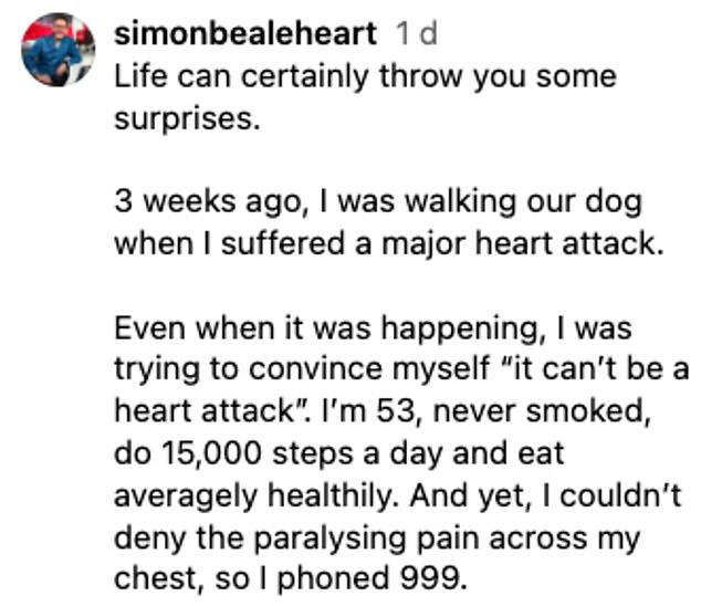 Heart Radio host Simon Beale left 'grateful to be alive' after ...