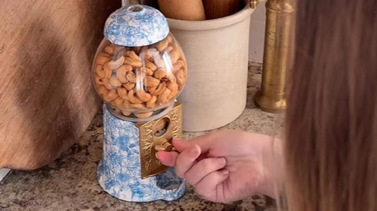 DIYer Turns Thrifted Bubblegum Machine Into Cute Kitchen Decor With A ...