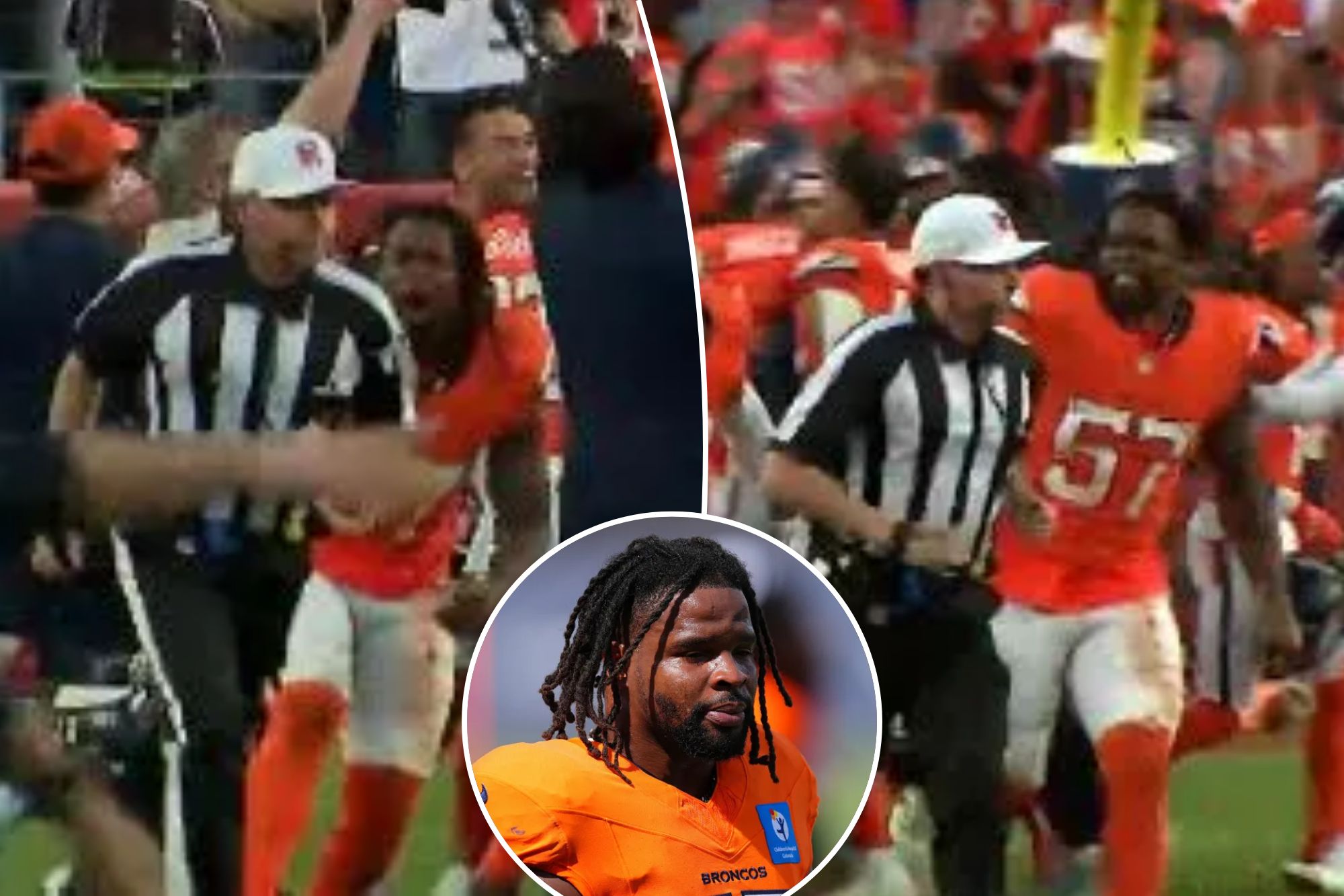 Broncos’ Dre Greenlaw suspended for threatening referee after thrilling ...
