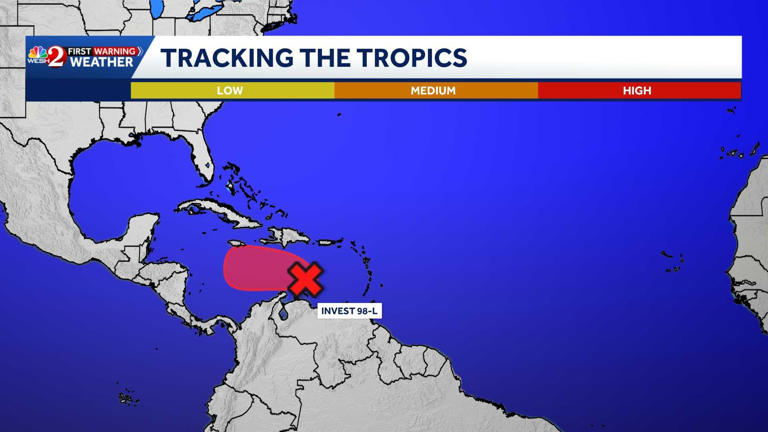 Invest 98-L could strengthen to tropical depression this week, NHC says