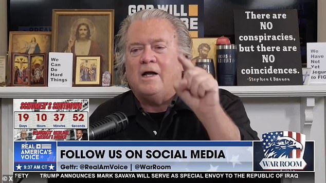 Steve Bannon calls for sacking of Trump's CIA director for 'bald-faced ...