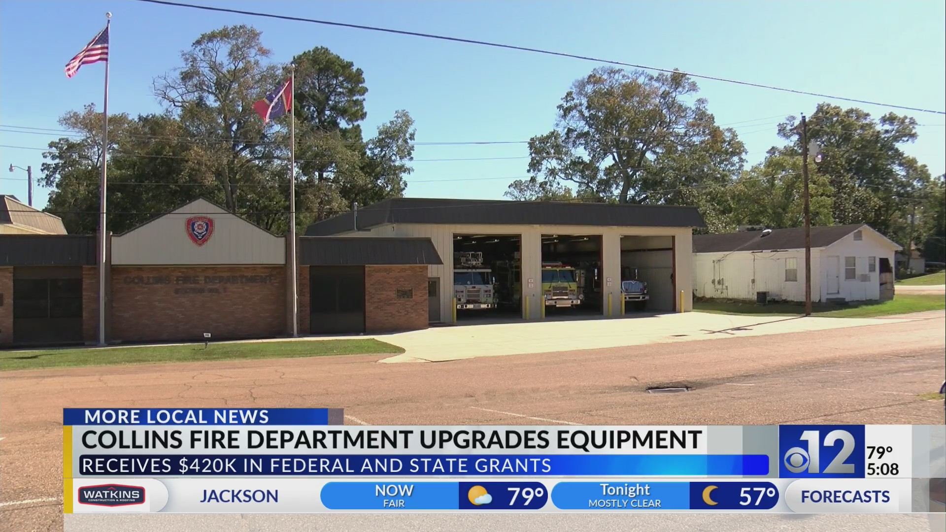 Collins Fire Department secures grant for essential gear upgrade