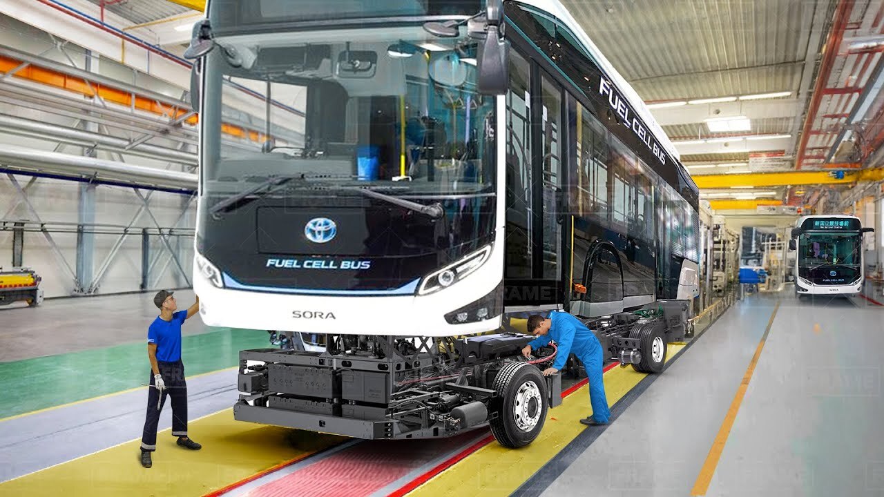 Exploring Japan's cutting-edge factory for manufacturing hydrogen buses