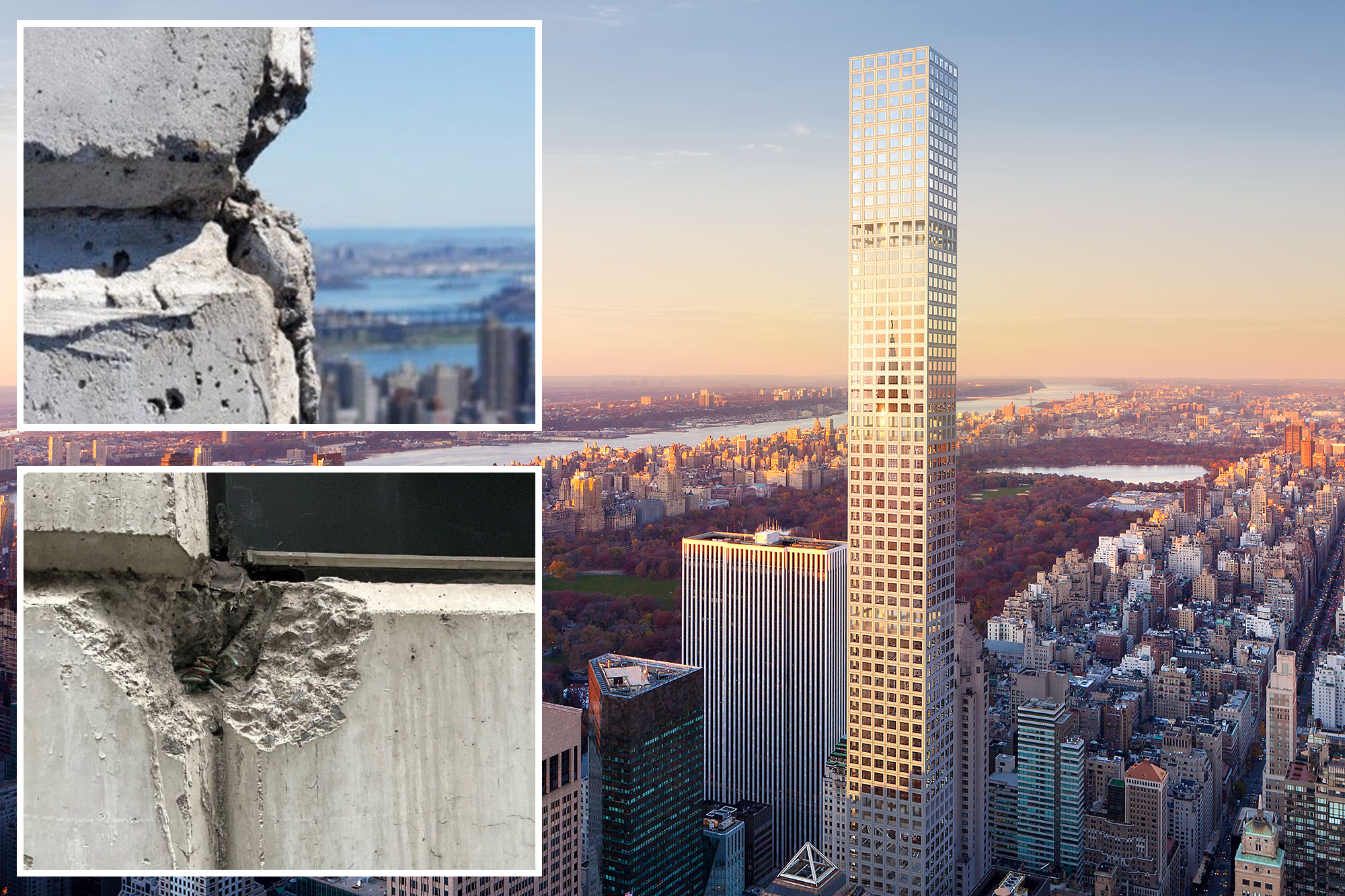 Experts fear notorious Billionaires’ Row monolith could rain ‘chunks of concrete’ on NYC if ...