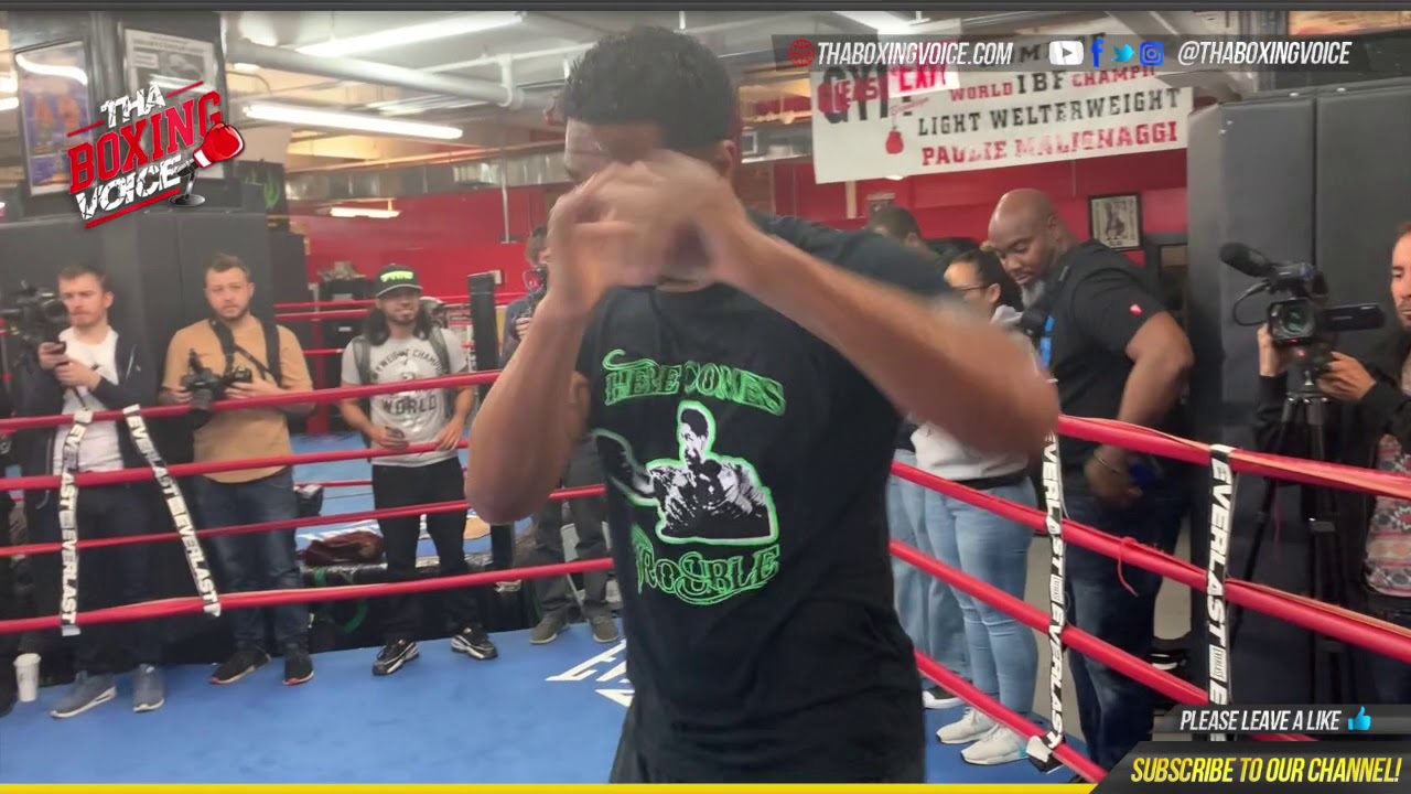 Dominic Breazeale shows off his boxing skills leading up to the Deontay ...