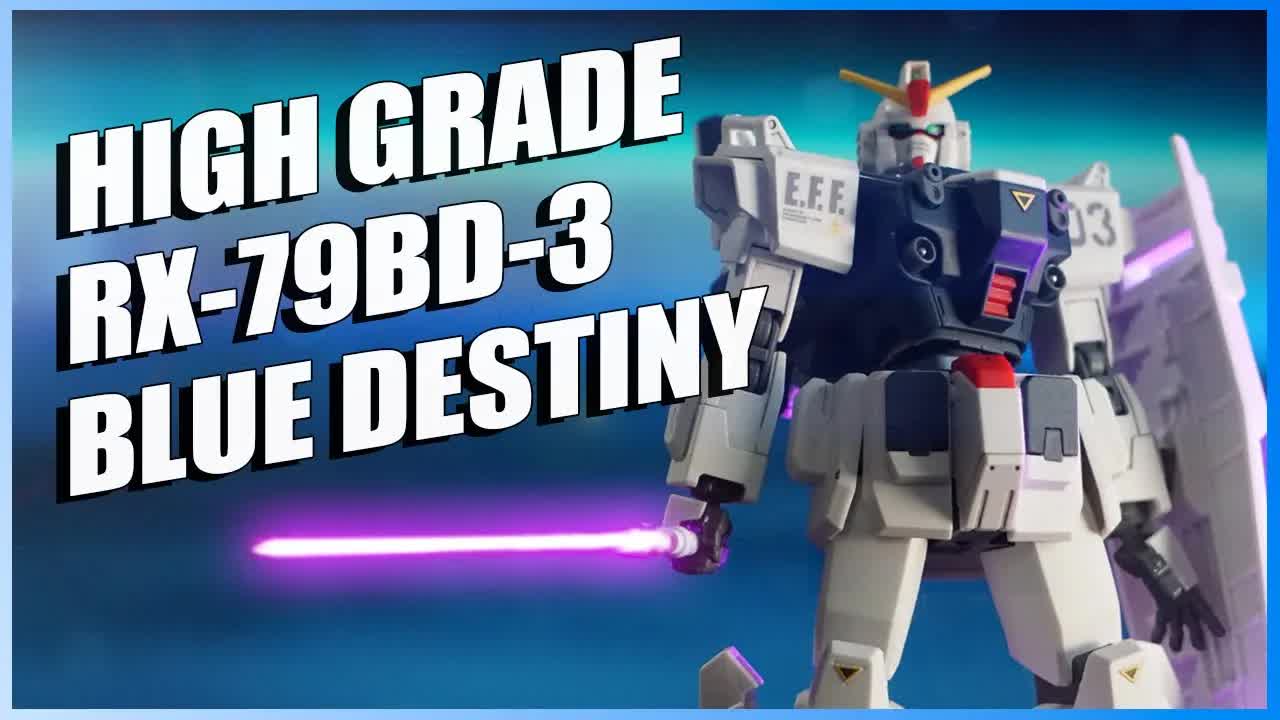 Gundam Blue Destiny Unit 3 - Panel line, gloss and matte top coat