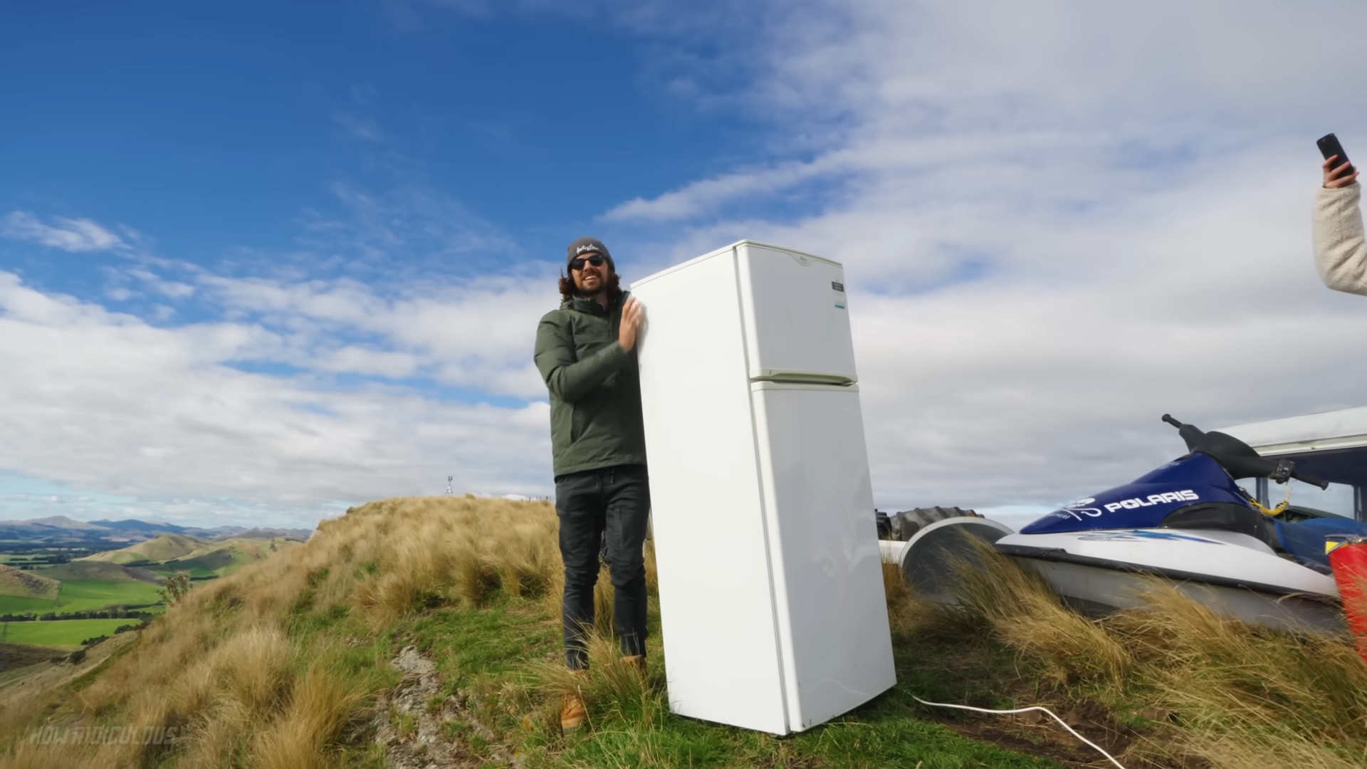 How far can a fridge roll