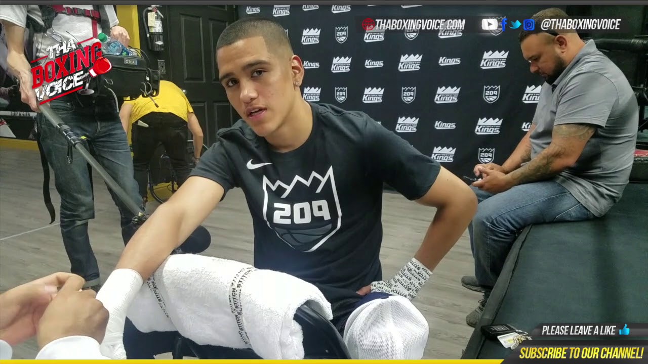 Gabe Flores Jr speaks on fighting at home in Stockton CA