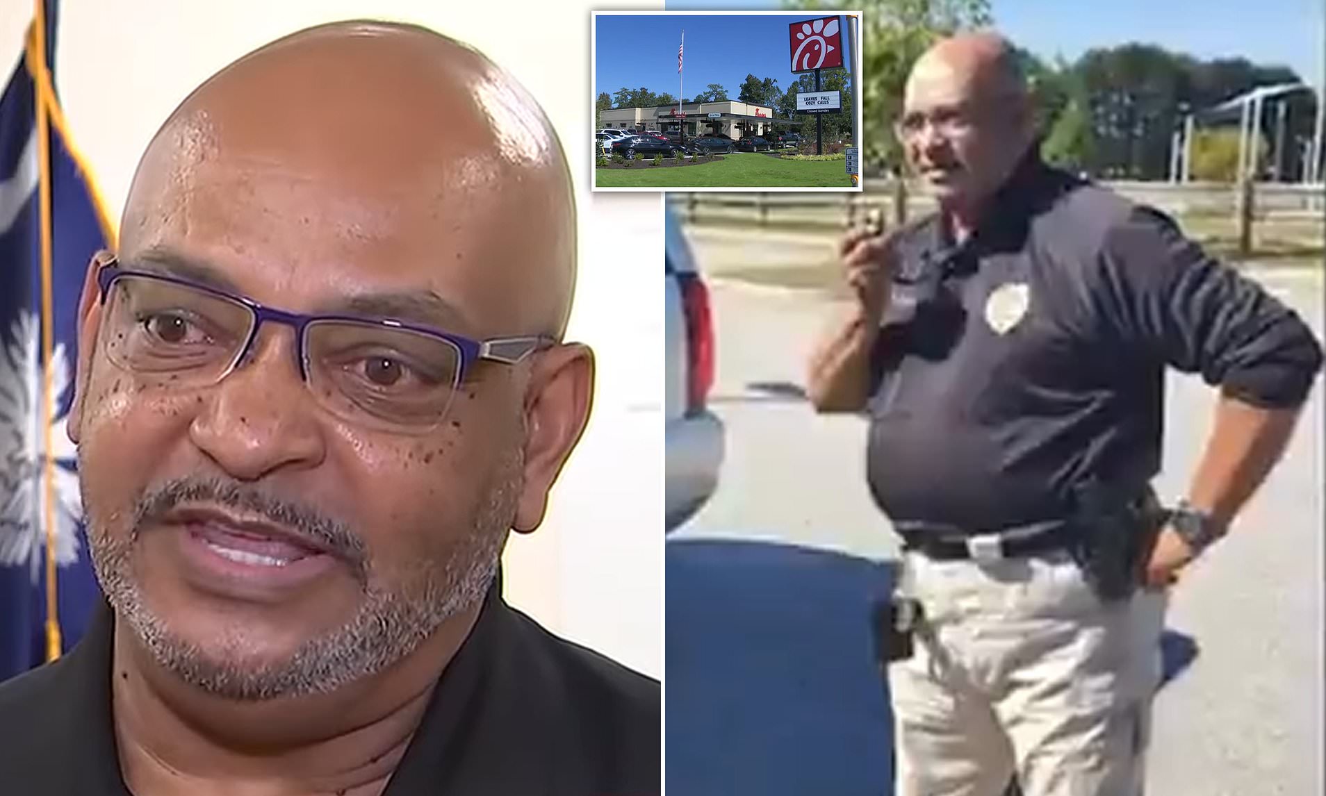 'Humiliated' police officer says white colleagues ate for free at Chick ...