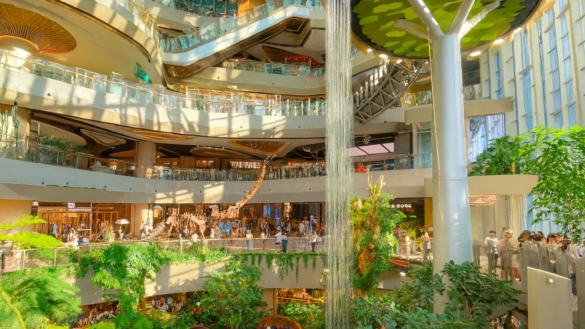 Indoor Waterfall Garden Mall – China 4K