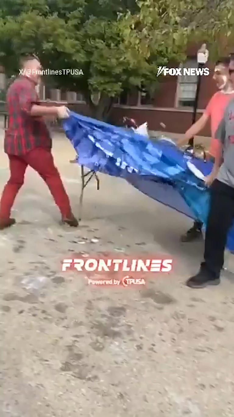 Illinois State University graduate student who flipped TPUSA table ...