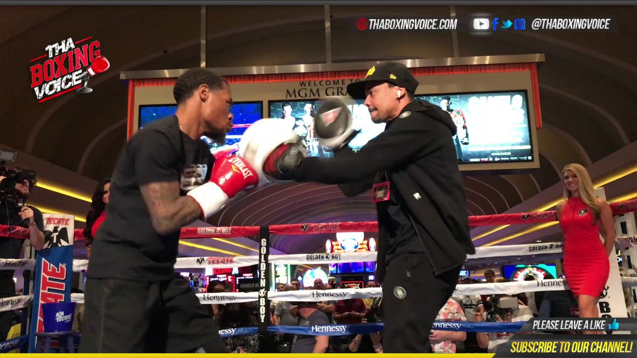 Lamont Roach Jr. shows off his boxing skills before his fight with ...