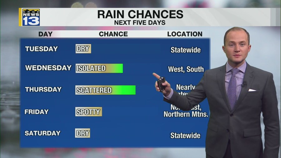 Storm system moves into New Mexico Wednesday