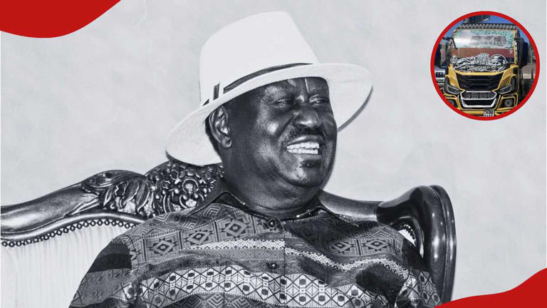 George Ruto’s Money Fest matatu honours Raila Odinga with new portrait