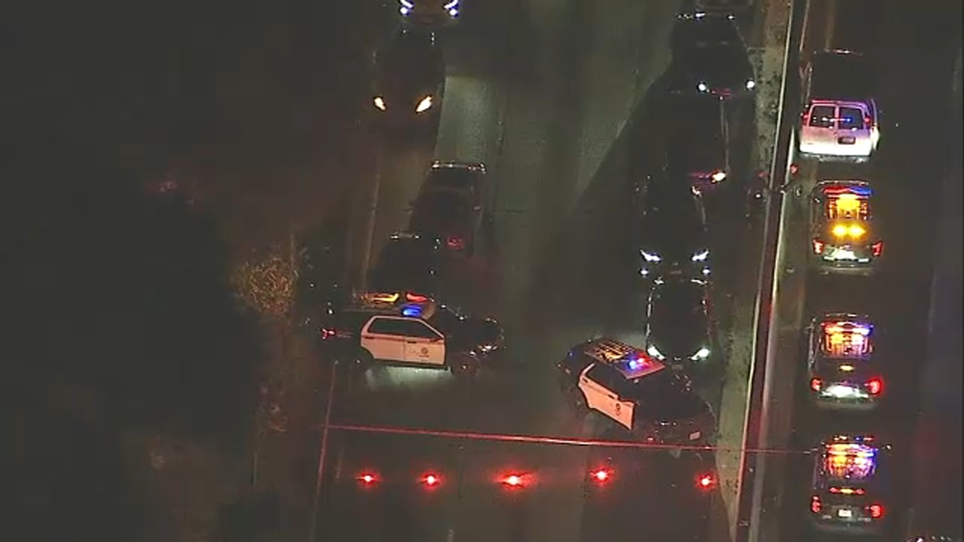 Chase suspect fatally struck by a passing car on 110 Freeway in Mount ...