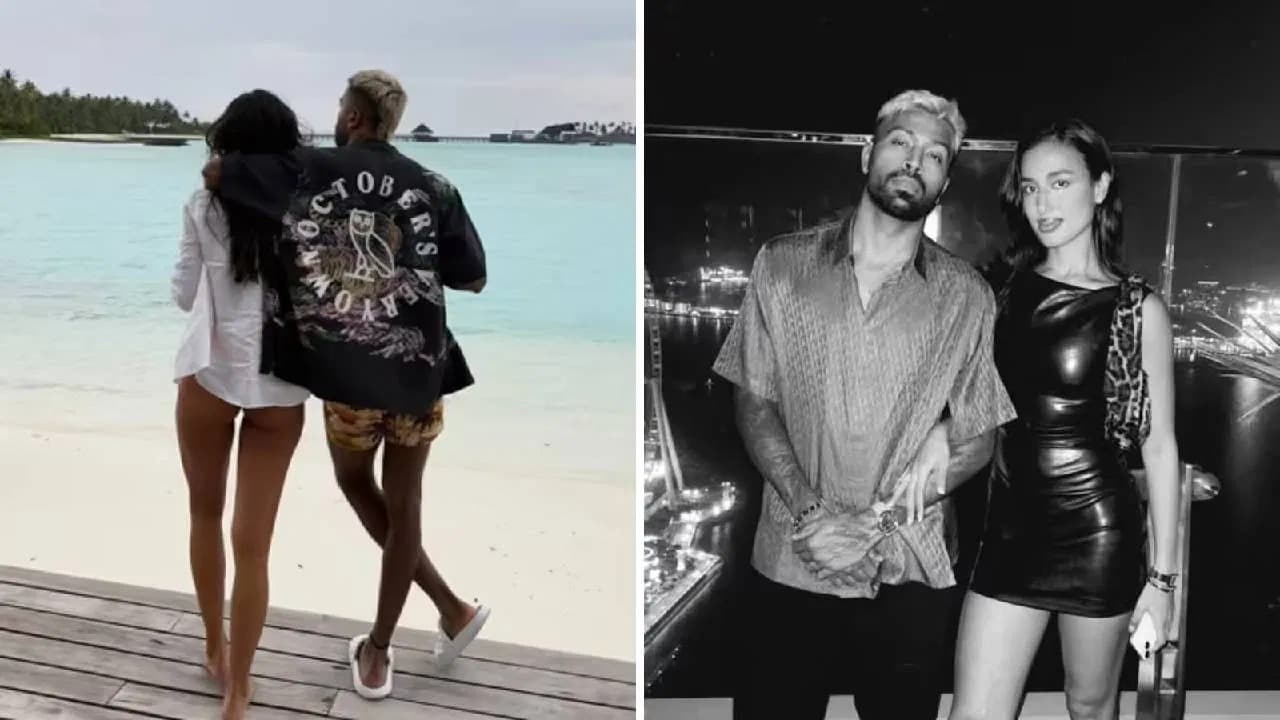 VIDEO: Hardik Pandya, Girlfriend Mahieka in Red for Diwali Party ...