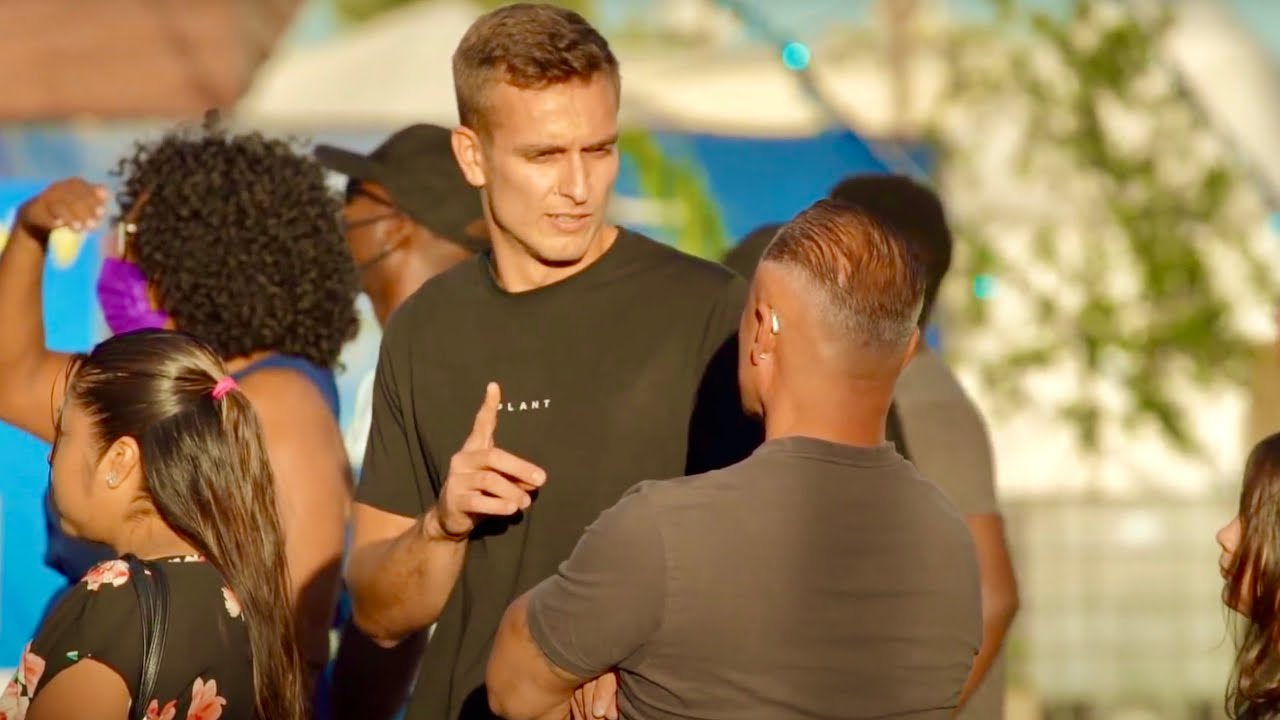 Cutting people in line and pretending not to speak English