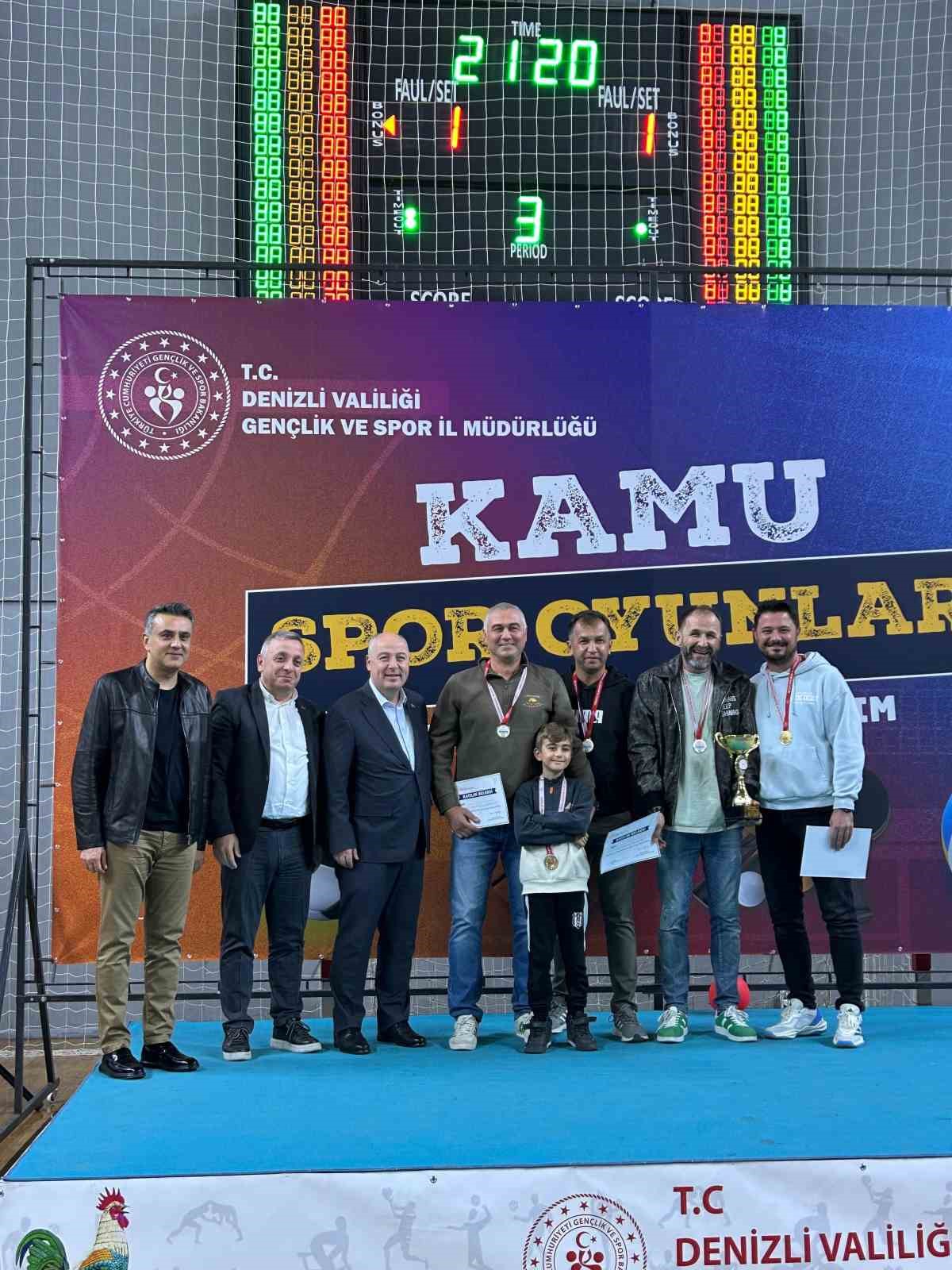 Denizli Kamu Spor Oyunlarında Buldan şampiyon oldu