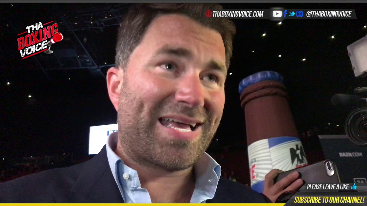 EDDIE HEARN; GOES OFF ON ORTIZ, AJ NEXT OPPONENT, DEVIN HANEY, CRAWFORD ...