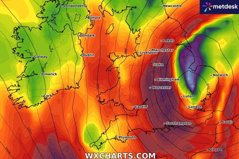 UK hit with three weather warnings as Stoke-on-Trent set for '52 hours ...