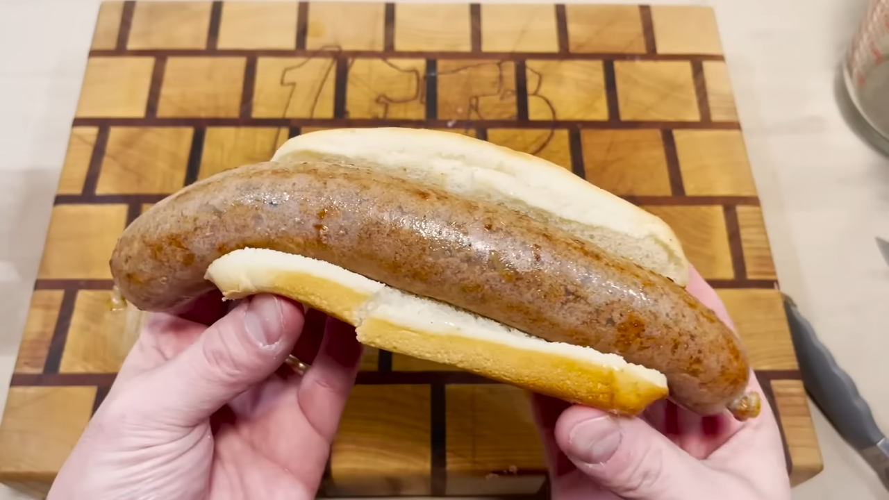 Cat food sausage taste test