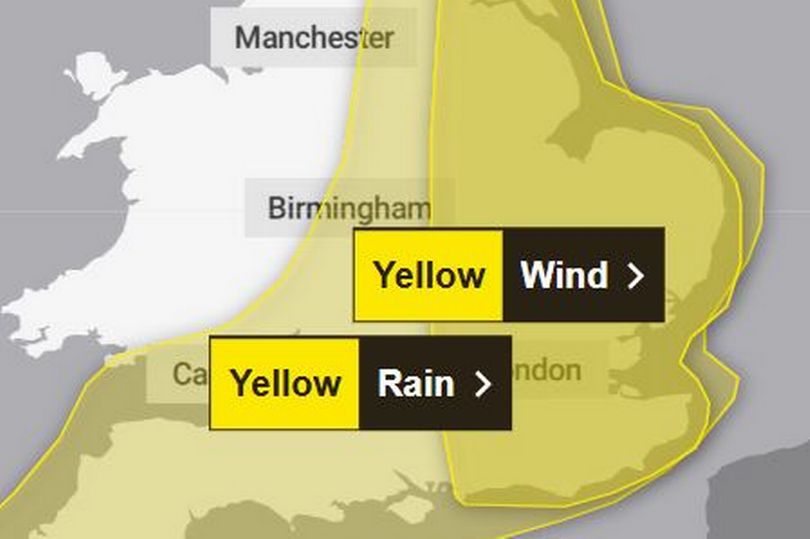Exact date Birmingham given 21-hour yellow weather warning with heavy ...