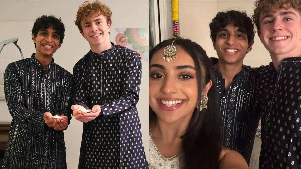 Aryan Simhadri from Percy Jackson Marks Diwali Alongside Co-Star Walker ...