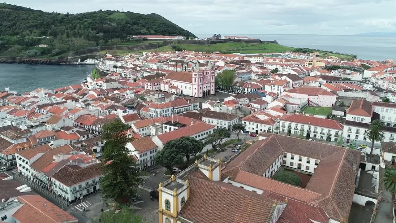 Drone Discovers Angra: Portugal's Preserved Terceira Island City