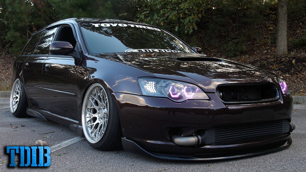 A 680HP stanced Subaru is hilarious fun