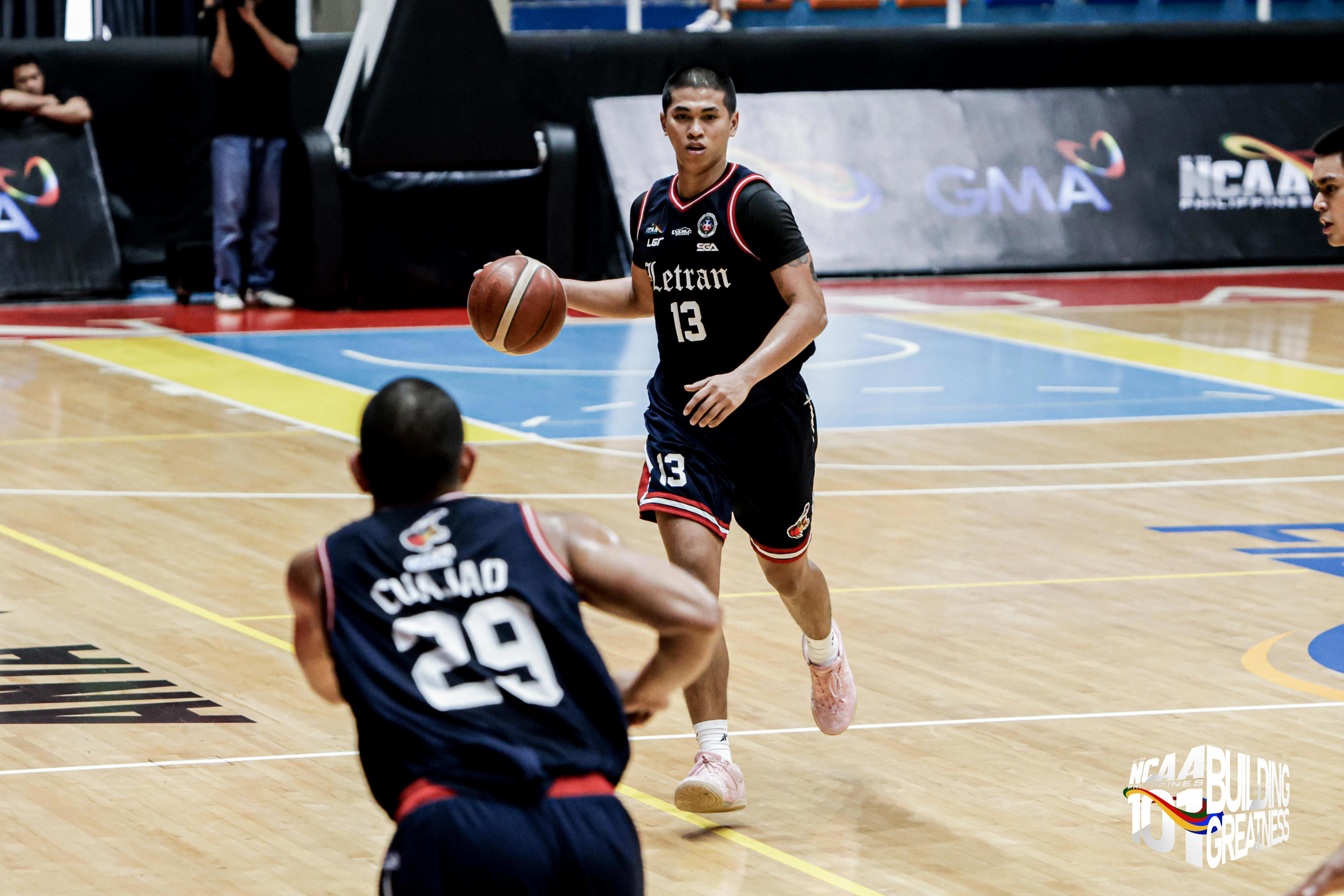 NCAA: Titing Manalili outduels Clint Escamis as Letran stuns Mapua in OT