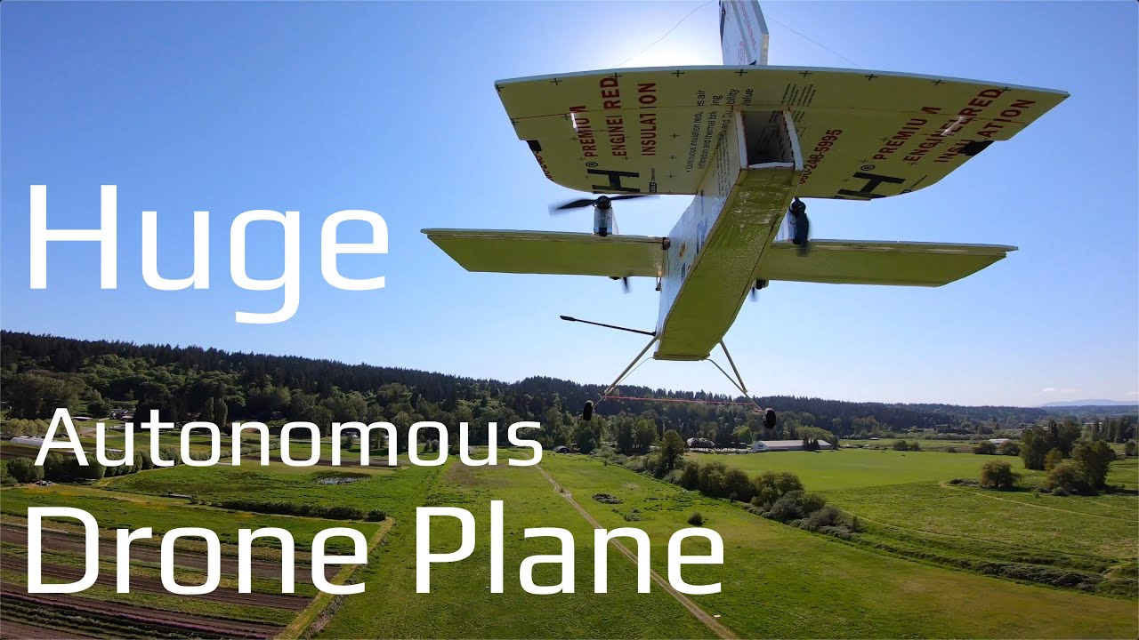 Giant Foam Cargo Plane in Action — Autonomous Delivery Demo