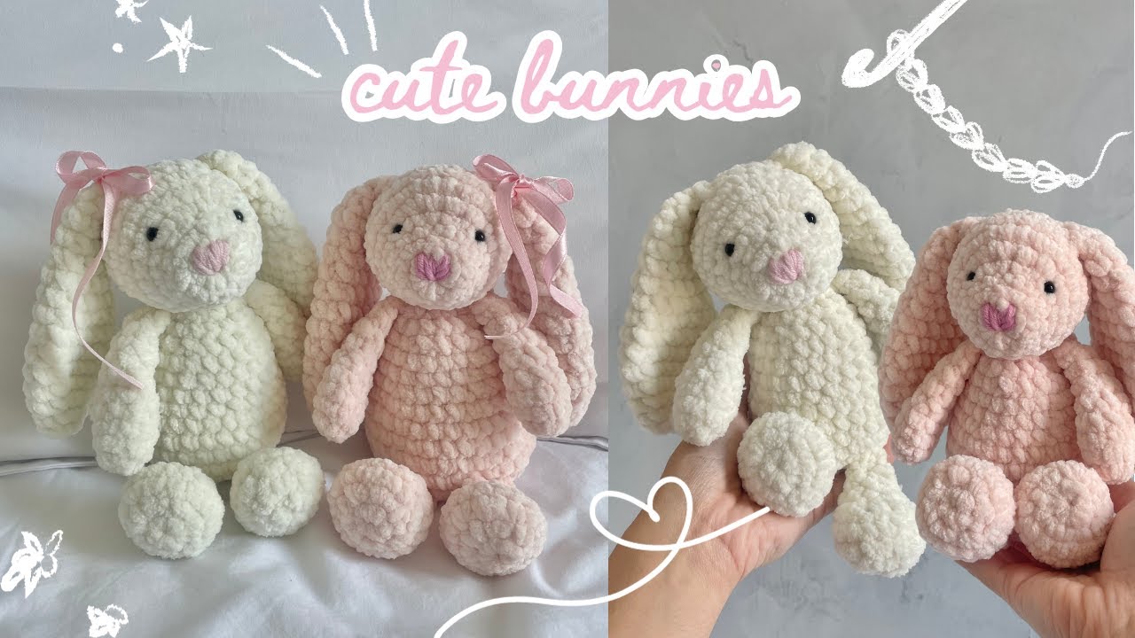 Crochet a Cute Bunny for Beginners — Simple, No Magic Ring Method